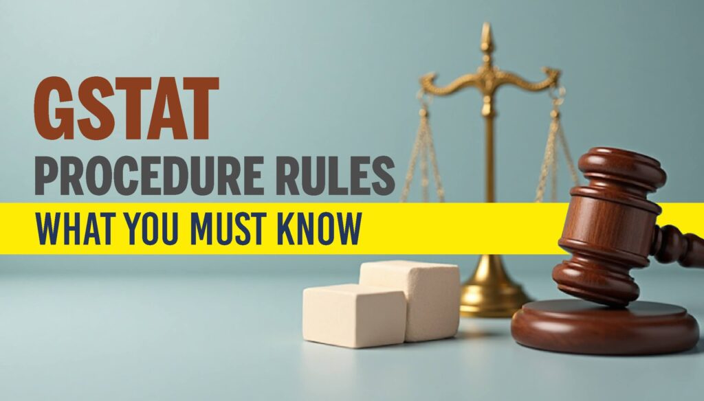 GSTAT Procedure Rules: What You Must Know